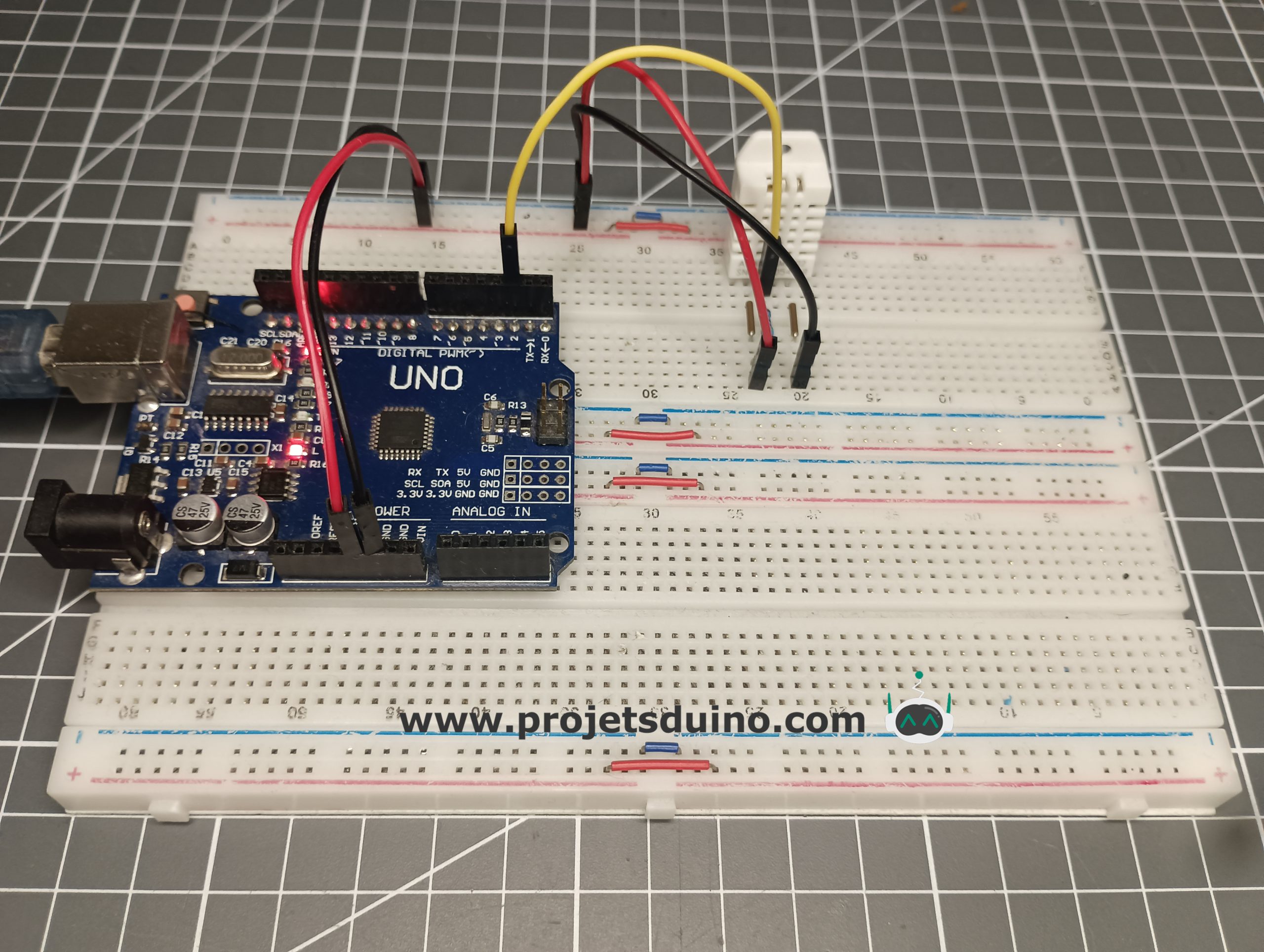 Lecture Température Et Humidité Avec Capteur Dht22 Sur Un Arduino Uno