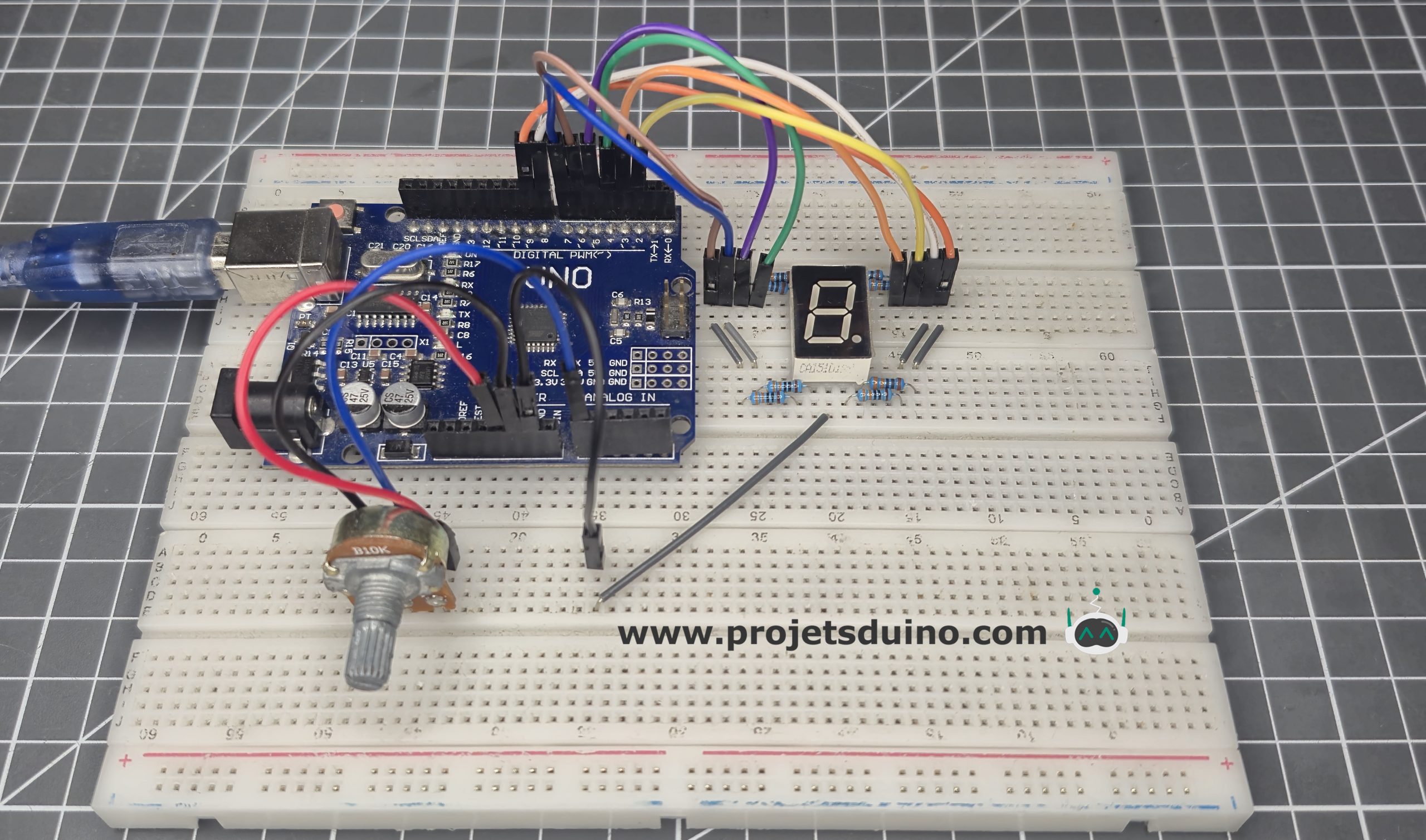 Utiliser un afficheur 7 segments à Common Cathode